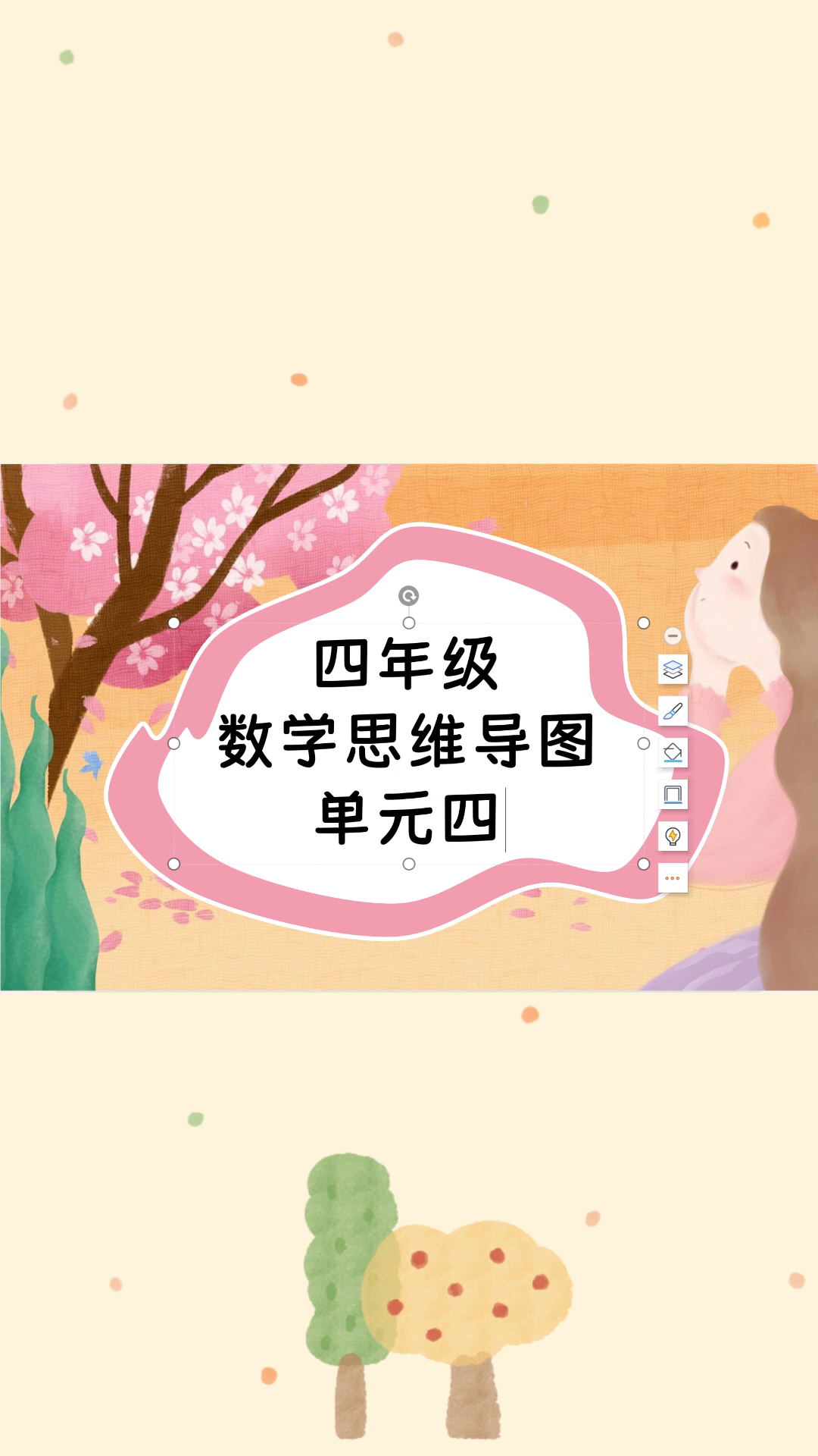 四年级数学单元四知识点思维导图