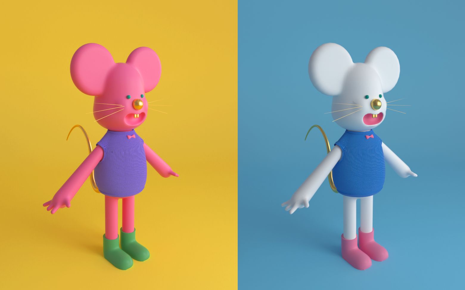 【C4D建模教程】手把手教你制作好玩的三维卡通模型,共5节课!
