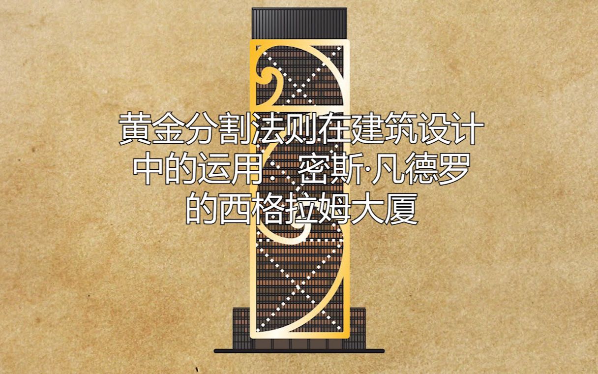 黄金分割法则在建筑设计中的运用:密斯·凡德罗的西格拉姆大厦