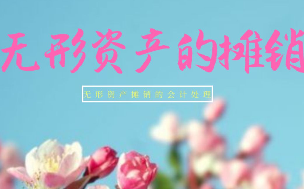 无形资产的摊销!