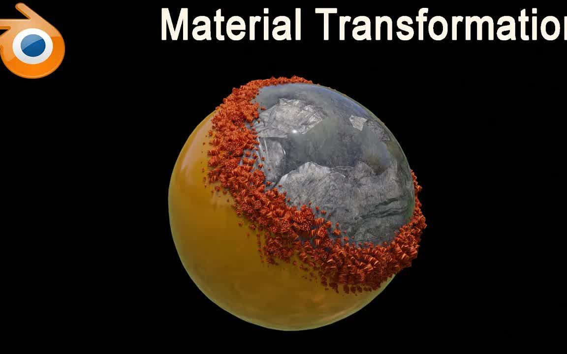 iBlender中文版插件 跟我学做材质过渡效果动画 Blender插件教程