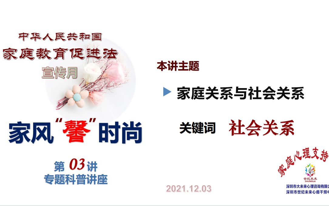 家风“馨”时尚 ——家庭关系与社会关系(关键词:社会关系)