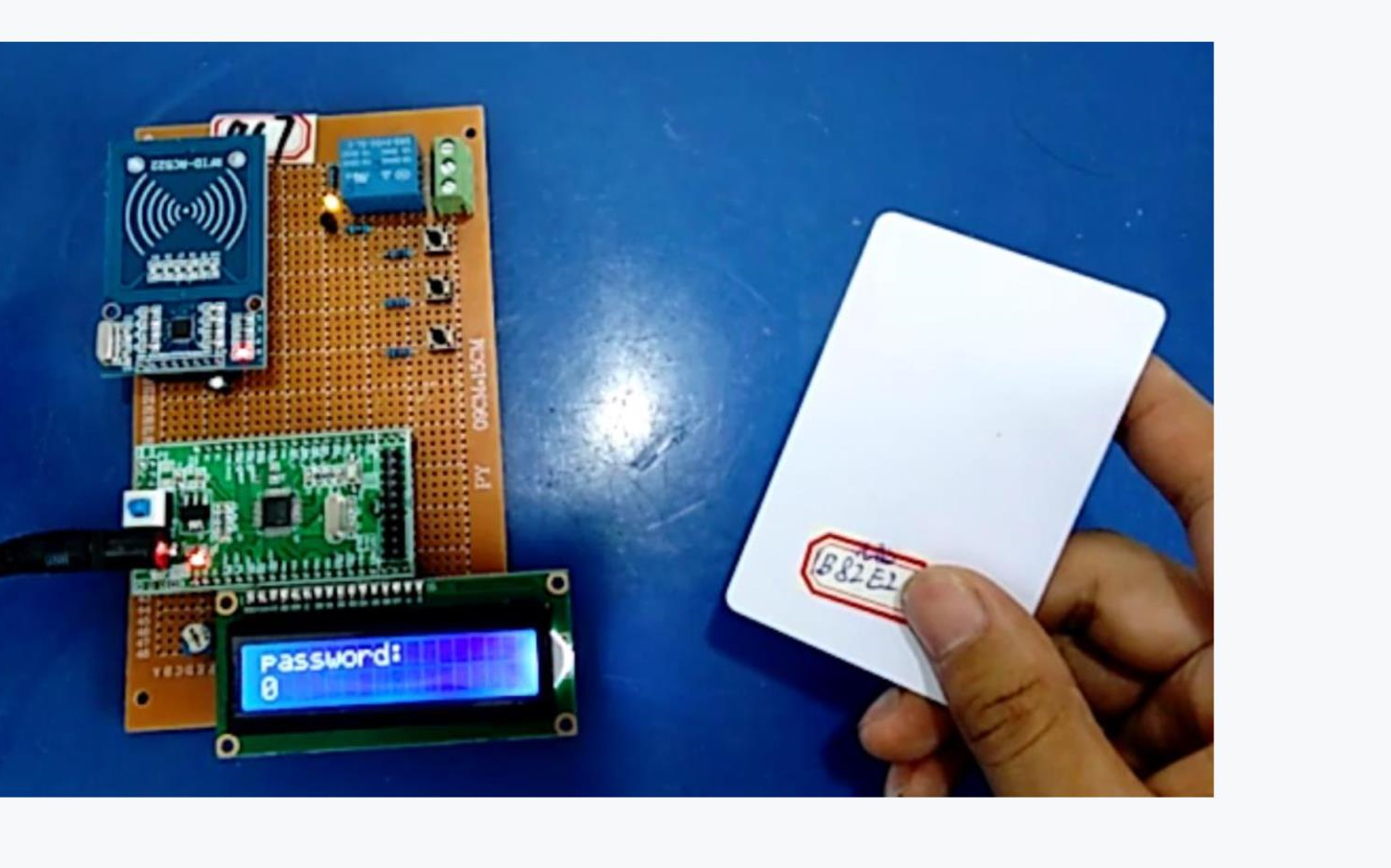 基于STM32单片机的智能射频RFID刷卡门禁系统设计-LCD1602-RFID-...