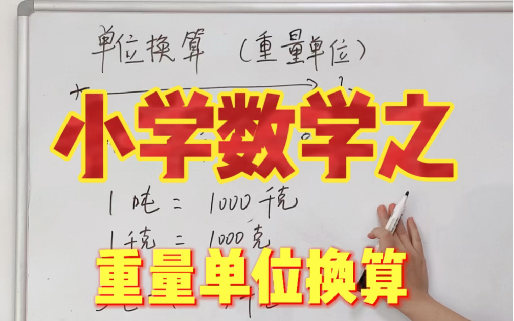重量单位换算、低年级必考题