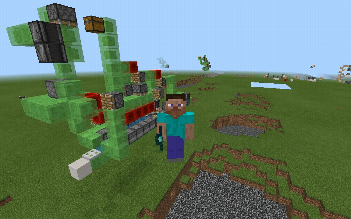 [ MINECRAFT—粘液块教程]可移动电磁炮