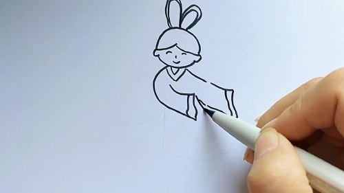 嫦娥怎么画?创意简笔画,儿童画,少儿创意美术,中秋节简笔画