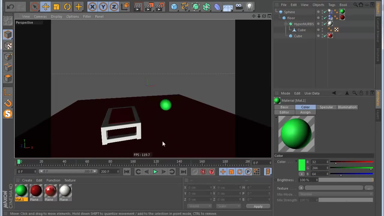 C4D实用对象独立显示插件演示教程 www.c4dcn.com