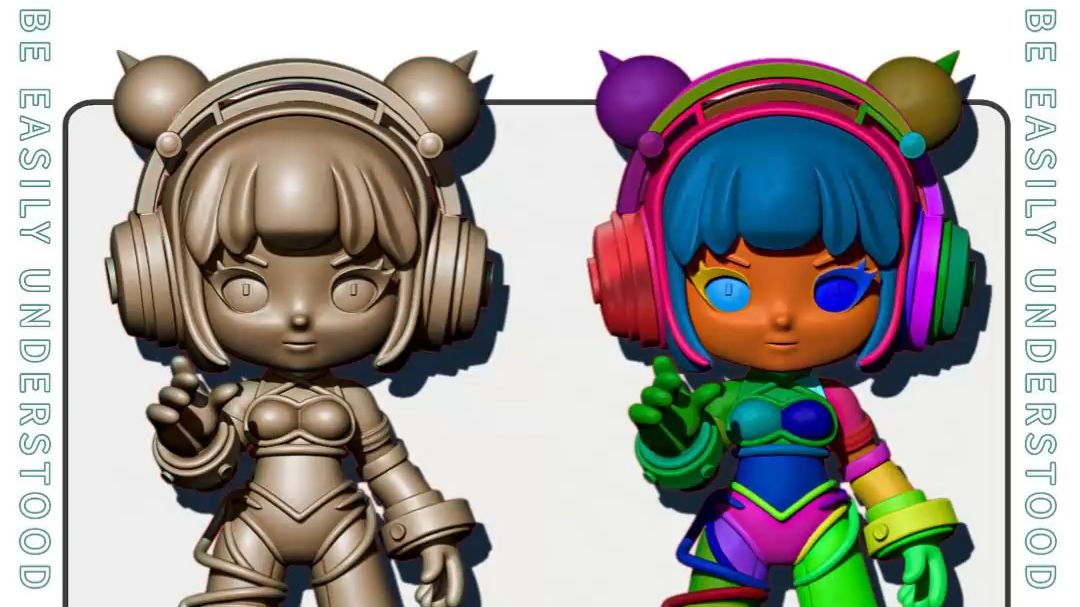 ZBrush丨一体模型快速拆分