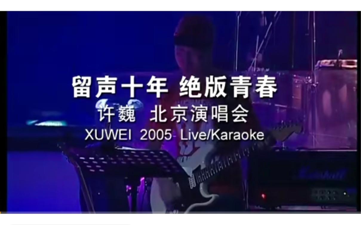 许巍2005年“留声十年·绝版青春”北京工体演唱会完整版