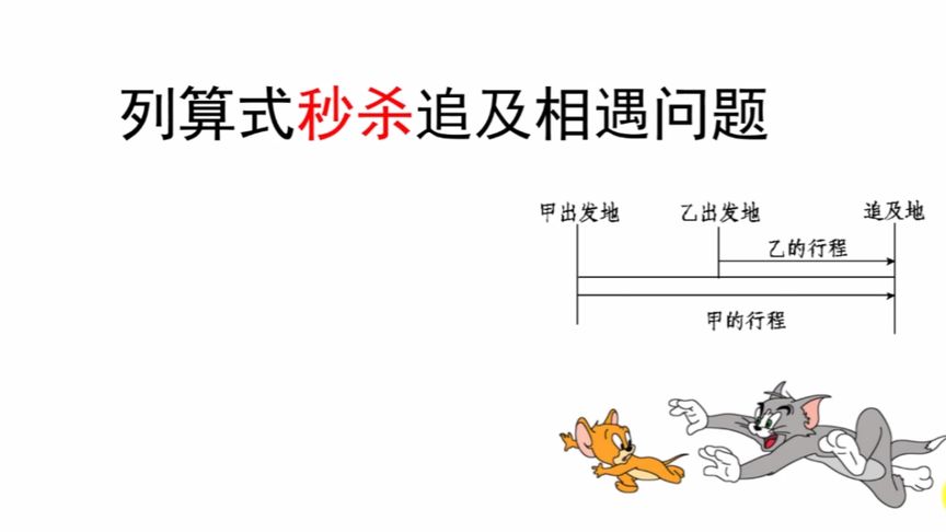 列算式秒杀追及相遇问题,多复杂都是这一公式。