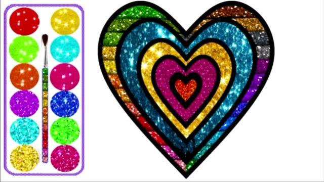 儿童简笔画:同心圆画画