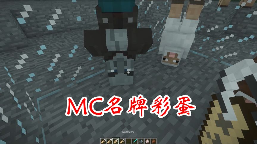 我的世界:命名牌也有秘密,它的四个彩蛋你都知道吗?