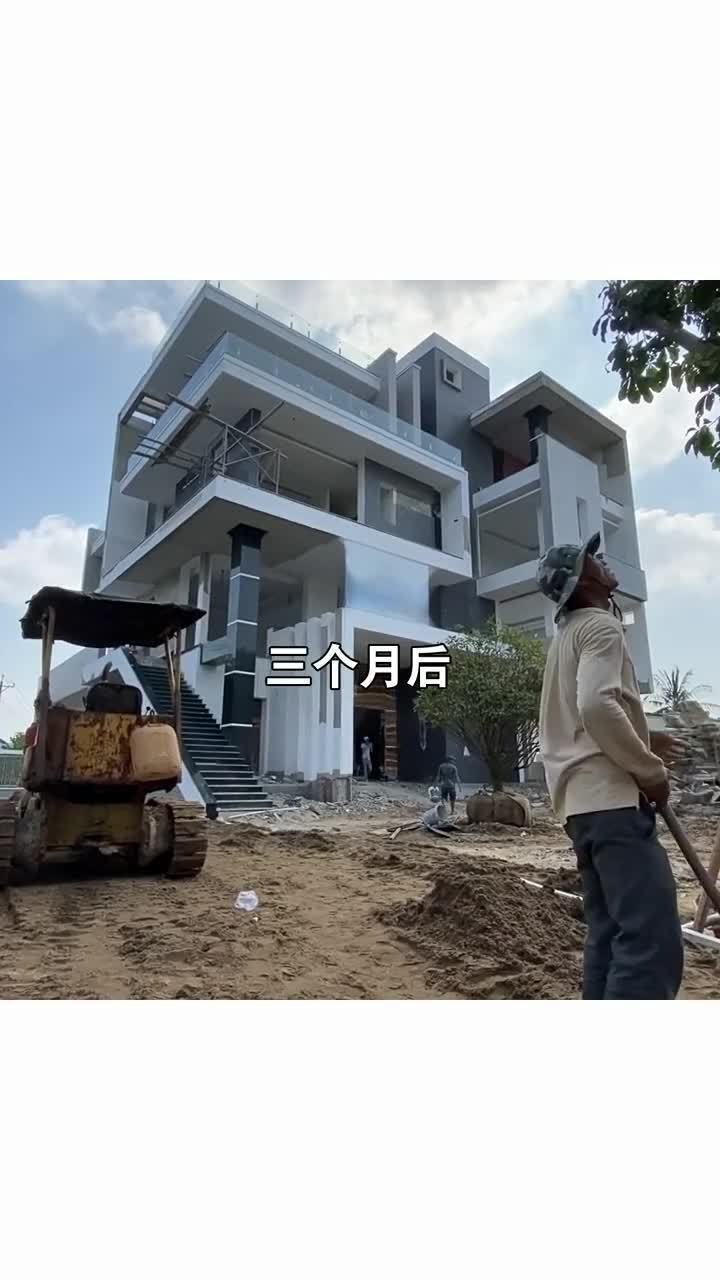 谁说现代风不适合农村,这栋现代风别墅,简约大气,设计感十足 建好后,...