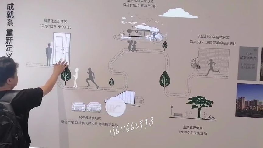 #多媒体互动 #互动软件开发 #视觉艺术 #雷达互动 #文化墙