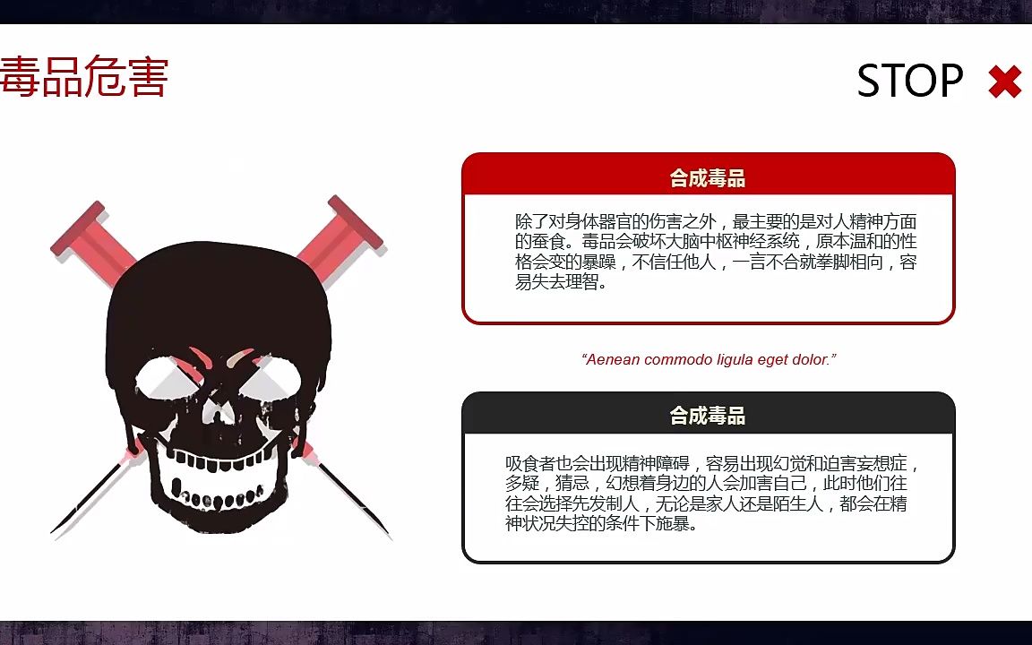 禁毒教育主题班会ppt