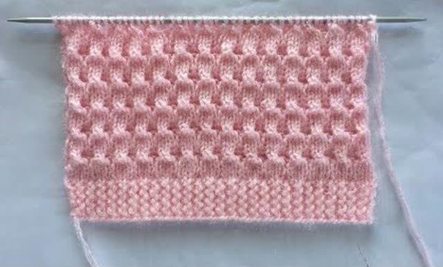 毛衣棒针编织新花样,精致整洁,针法不难,织.