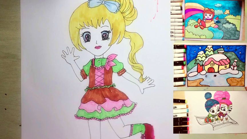 儿童早教益智创意绘画基础入门,动漫卡通形象画