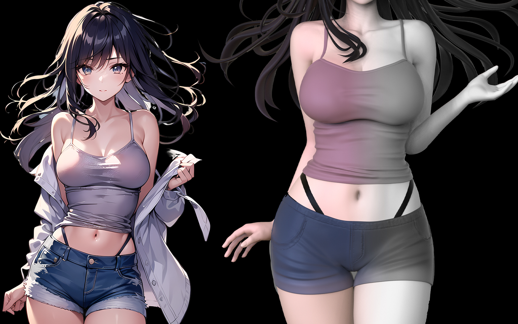 【3D】是36E不是36D!zbrush女性人物角色建模 女性人体结构雕刻教学!
