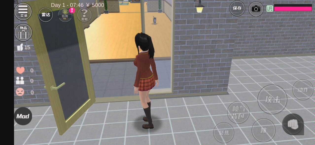 樱花校园模拟器,做房子外观原汁原味,超级详细