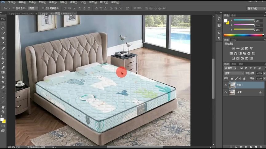 Photoshop快速替换透视背景,ps详细教程案例小知识