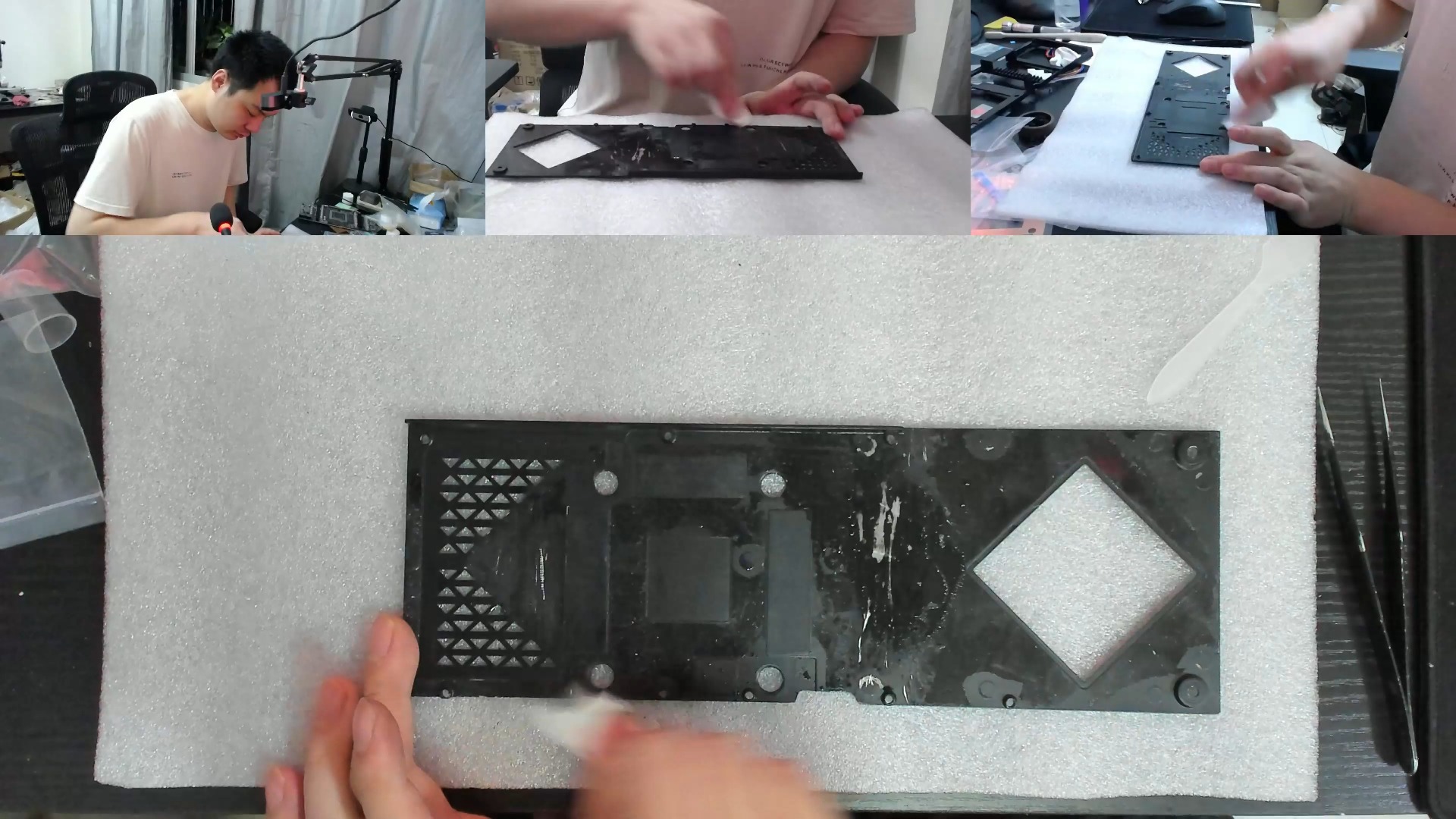 ...RTX3080Ti黑色三风扇拆机显卡没差老师拆解清灰换垫片和硅脂教程...