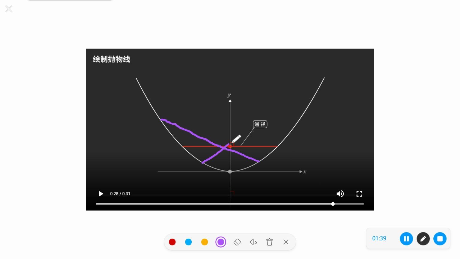 【数学】绘制抛物线