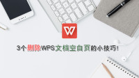 3个删除WPS文档空白页的小技巧!