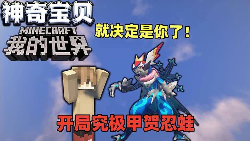我的世界神奇宝贝1:开局究极甲贺忍蛙,就决定是你了!