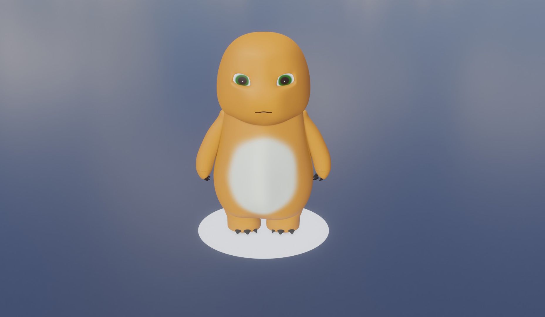 【奶龙】Blender3D建模流程演示