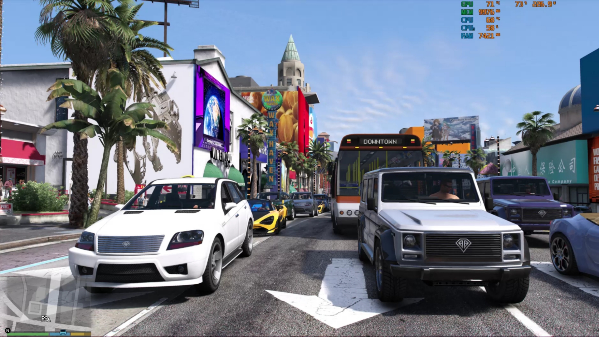 GTA加了二万模组,一万辆车