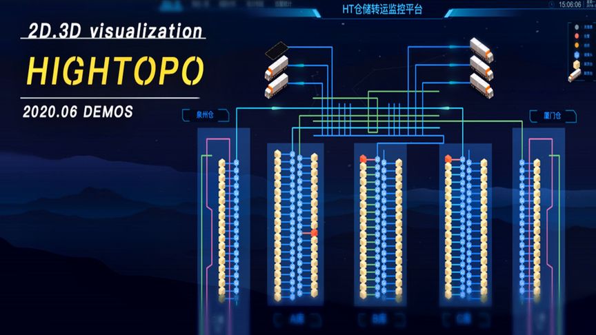 智慧物流:基于HTML5 WebGL 的 可视化智慧仓储管理系统