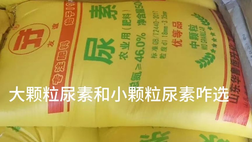 大颗粒尿素和小颗粒尿素哪个好?怎么选择呢?
