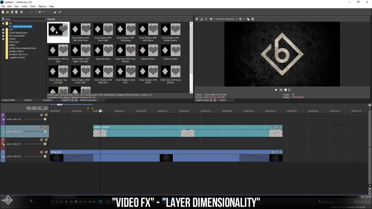 vegas字幕效果教程