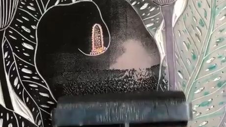 极度舒适的版画制作过程…