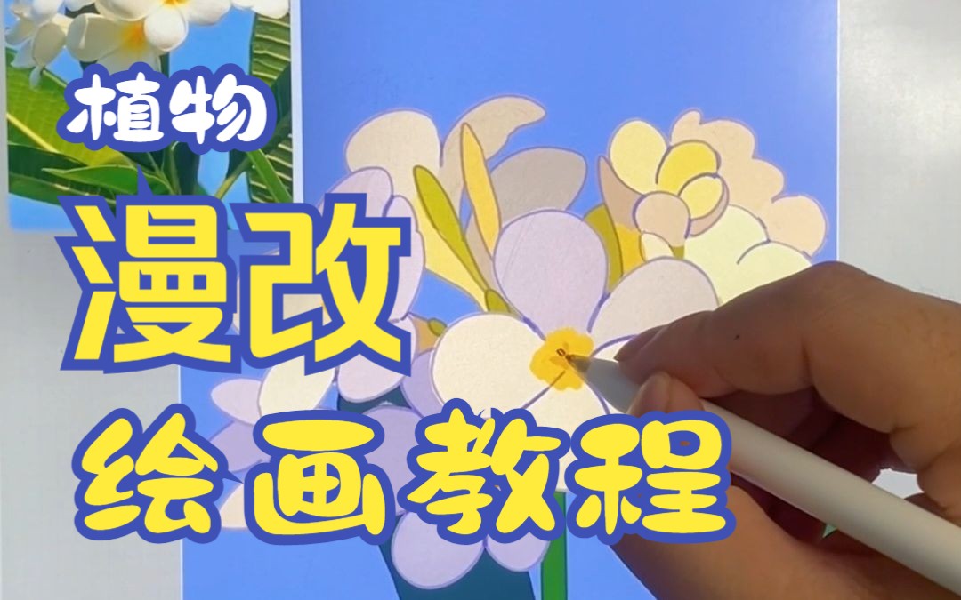 零基础如何画一张植物漫改?照片转插画