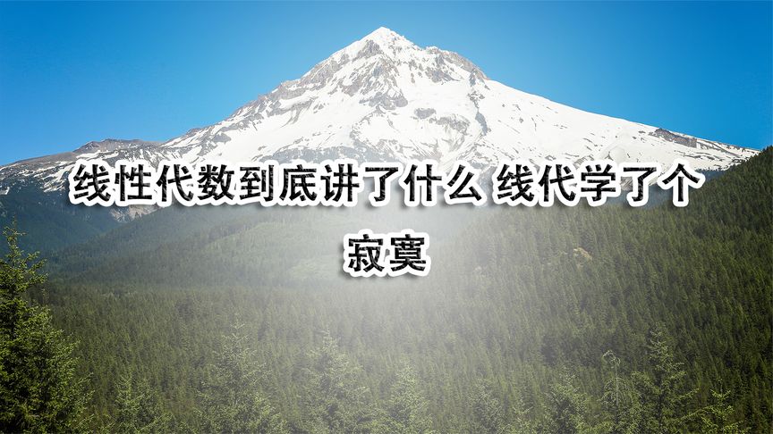 线性代数到底讲了什么线代学了个寂寞【转载】