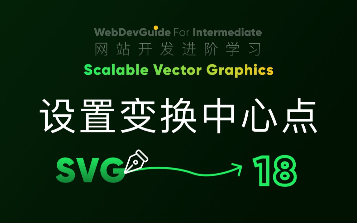 ...图形变换中心点的设置 CSS SVG 入门教程 HTML5 CSS3 SVG零基础