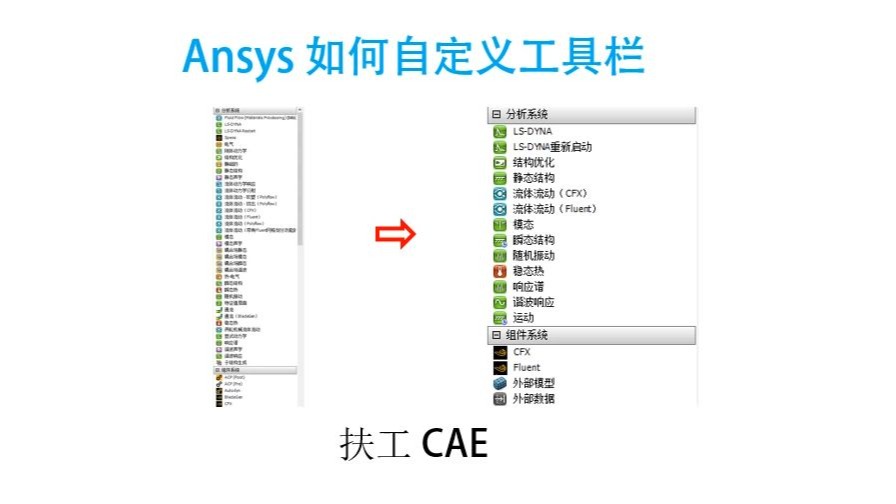 Ansys-如何自定义工具栏