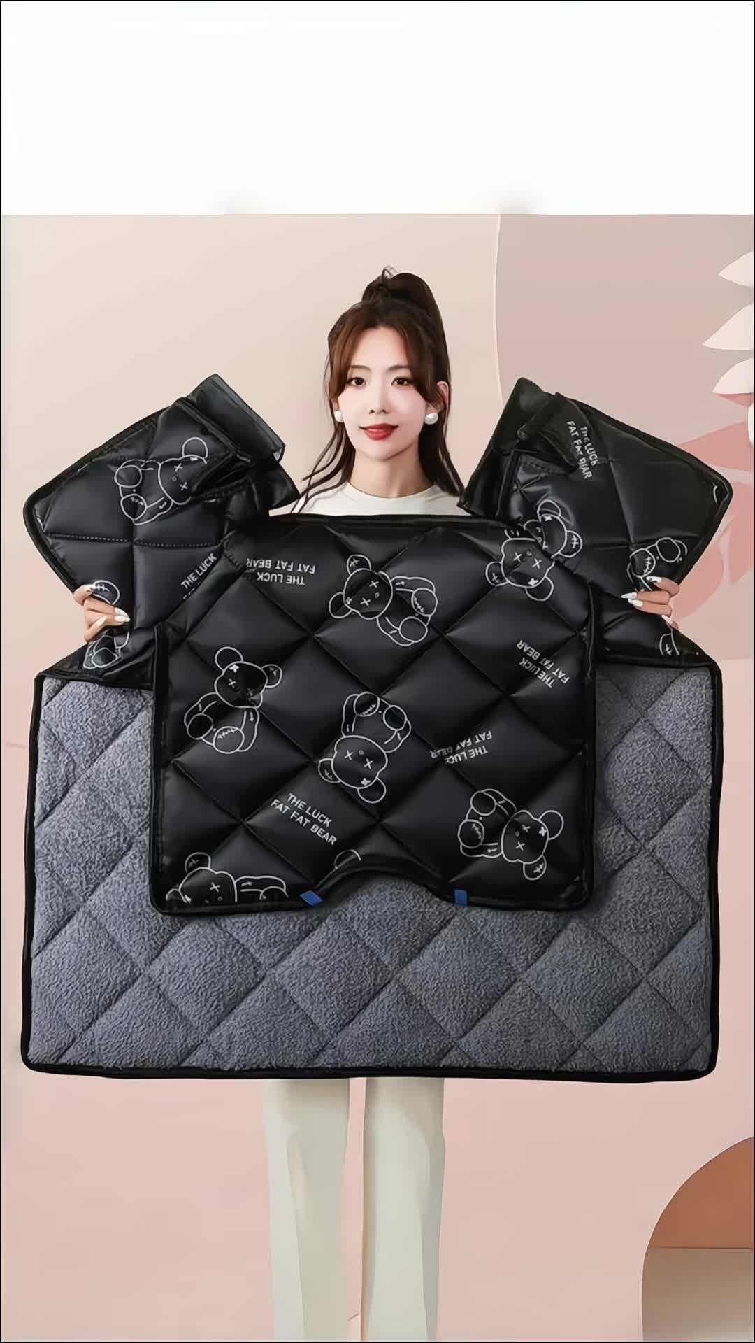 视频同款电动车挡风被,冬季加绒加厚电瓶摩托车防水防风罩春秋通用...