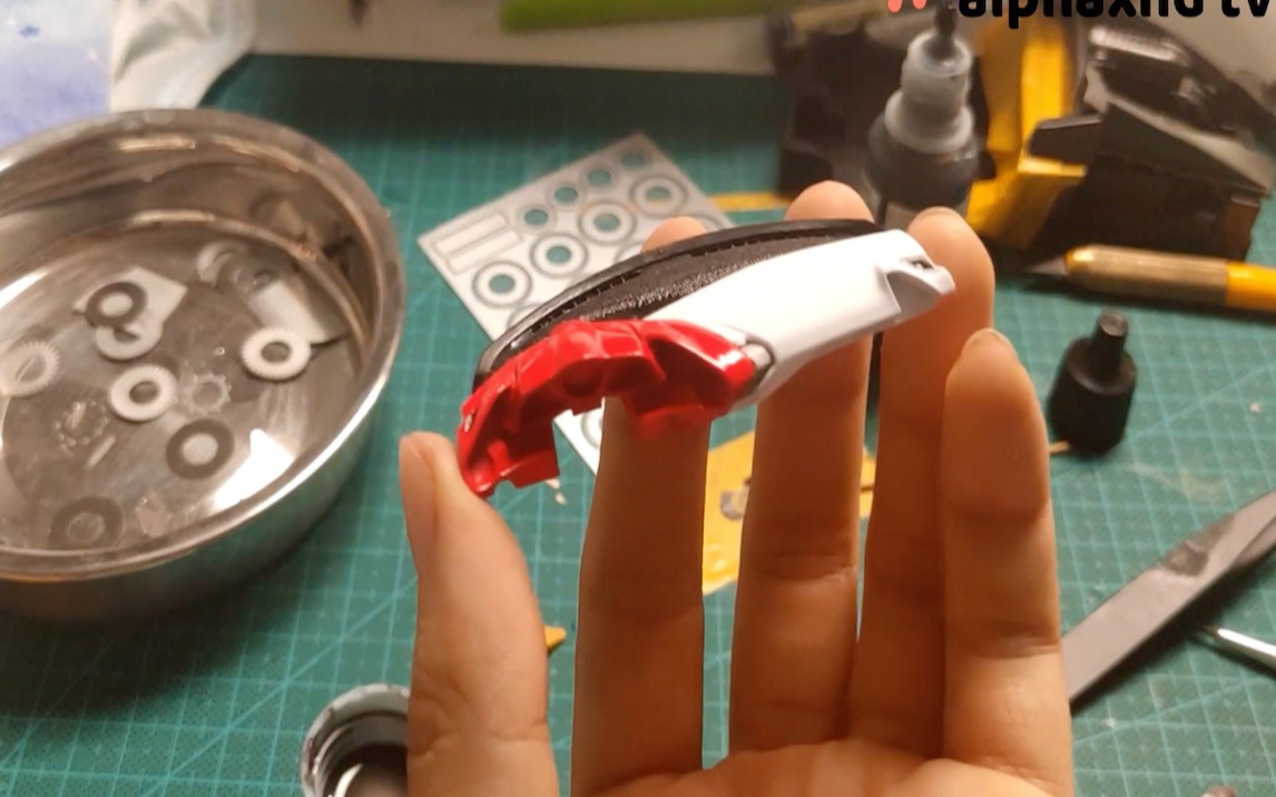 1:24民用模型alpha model 法拉利488pista-6内饰分色#树脂车模制作#...