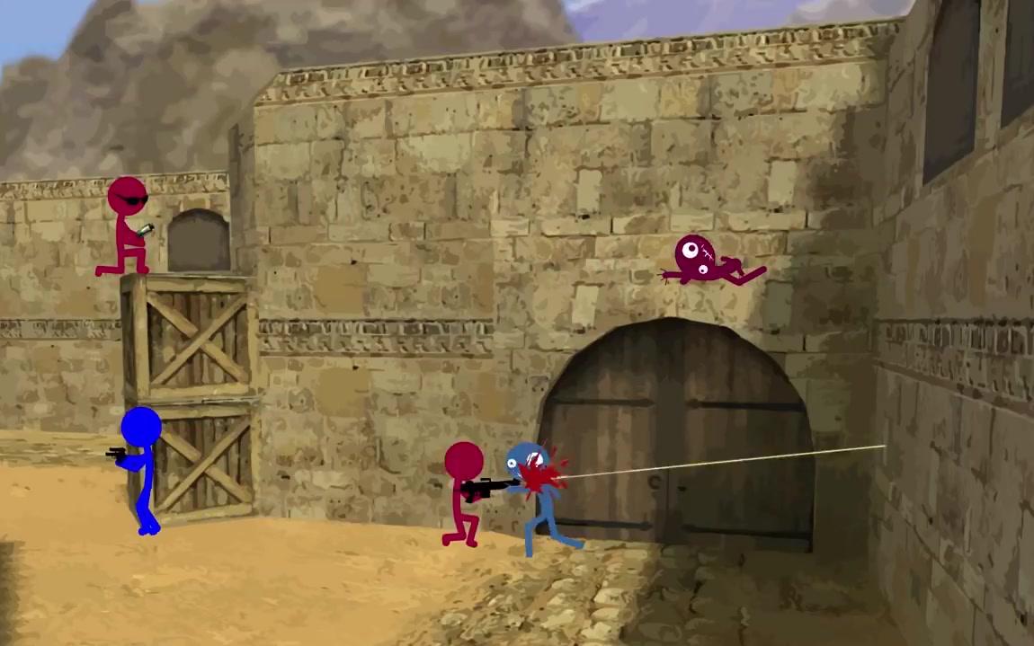 cs1.6僵尸模式火柴人搞笑短片