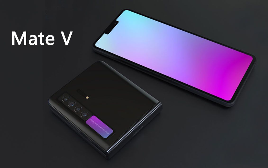华为Mate V设计曝光:翻盖+副屏,折叠屏新方案