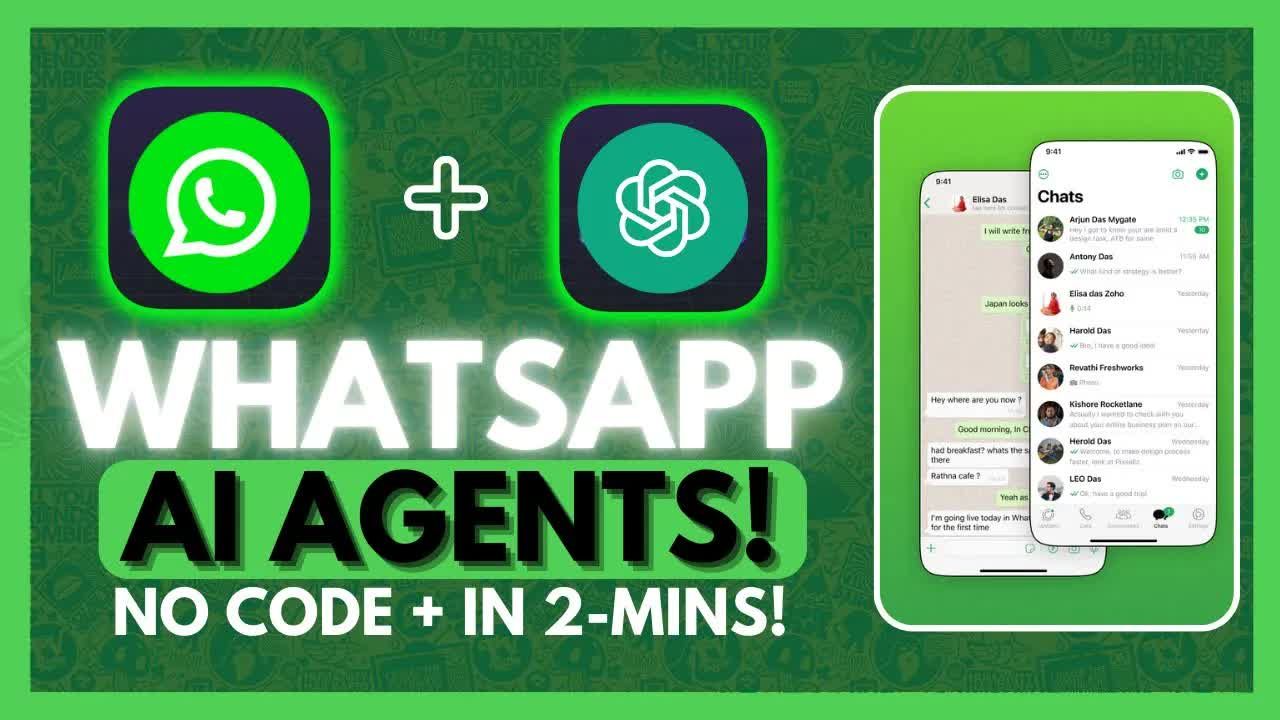 如何在2分钟内构建一个无代码的WhatsApp聊天机器人!