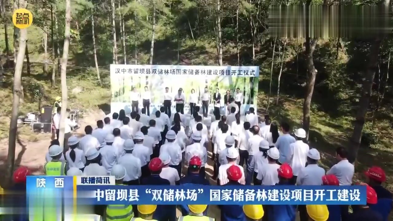 汉中留坝县“双储林场”国家储备林建设项目开工建设