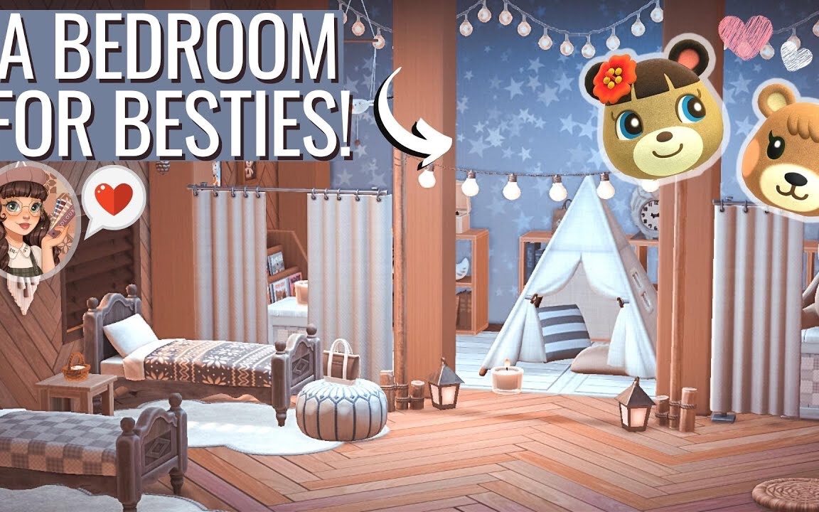 【动森】Maple&June令人羡慕的温馨卧室 | A Bedroom for Maple & ...