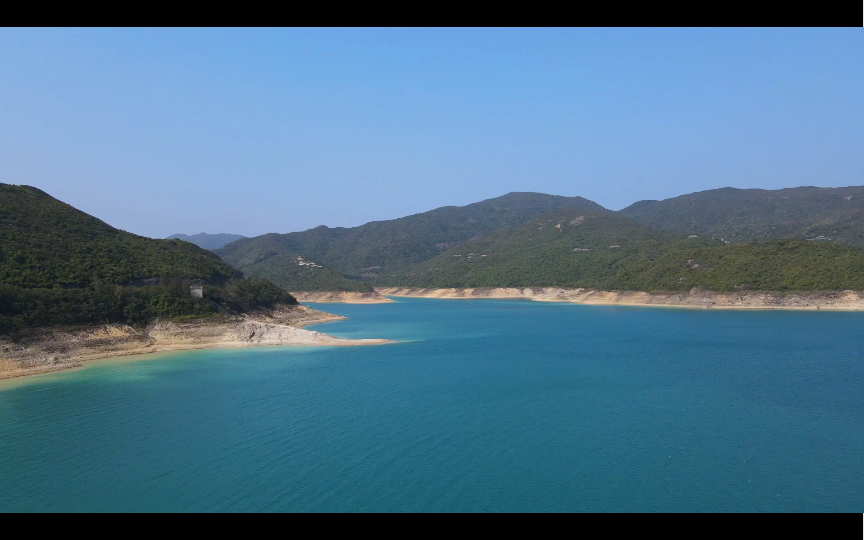 中国香港万宜水库航拍