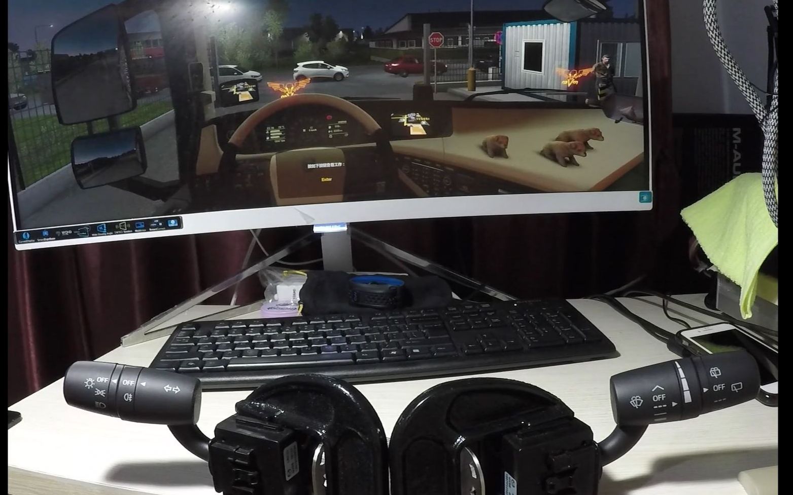 犄角猫 欧卡2 美卡 转向 雨刷 控制器开关 功能展示