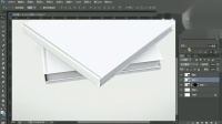 ps零基础PS样机制作方形画册封面叠加展示淘宝拼多多魔课66网PS...