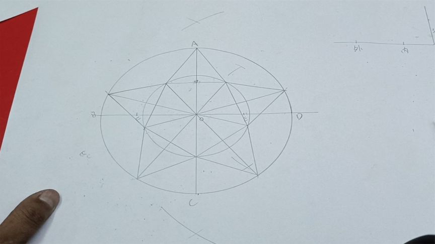 立体五角星展开图怎么画?小伙教你一招简单的,分分钟就能学会