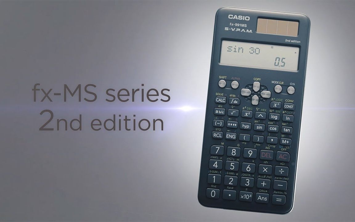 介绍全新的卡西欧 fx-MS 第二版系列科学函数计算器